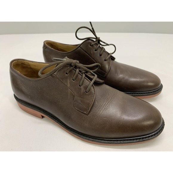 Shoes | Apc Rye Madame Paris Brown Plain Toe Leather Derby Eu 42 Us 85 ...